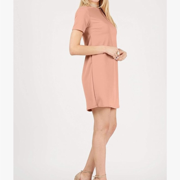 Dresses | Simlu Straight Blush Pink Dress | Poshmark